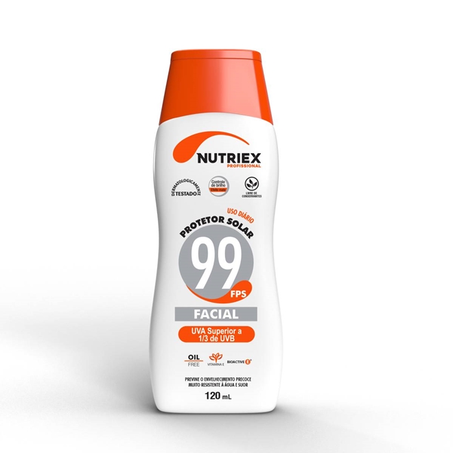 Protetor Solar Facial Nutriex Fator 99 Oil Free Bisnaga 120ml - Epis Online