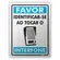 Placa Favor Identificar-se ao Tocar o Interfone - Epis Online