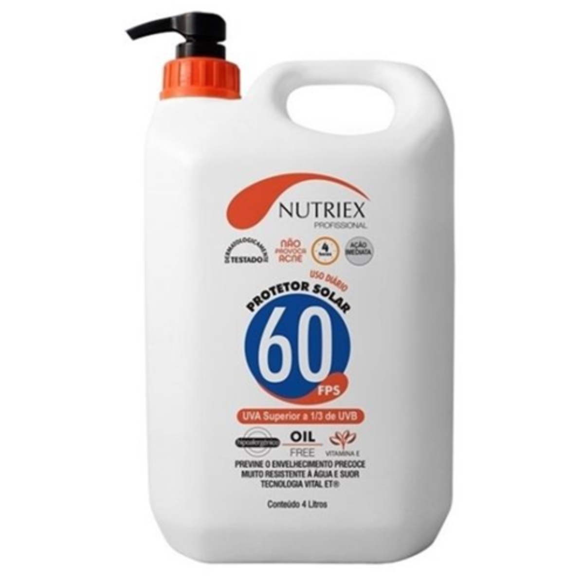 Protetor Solar Nutriex Fator 60 - 4 Litros 718-1 - Epis Online