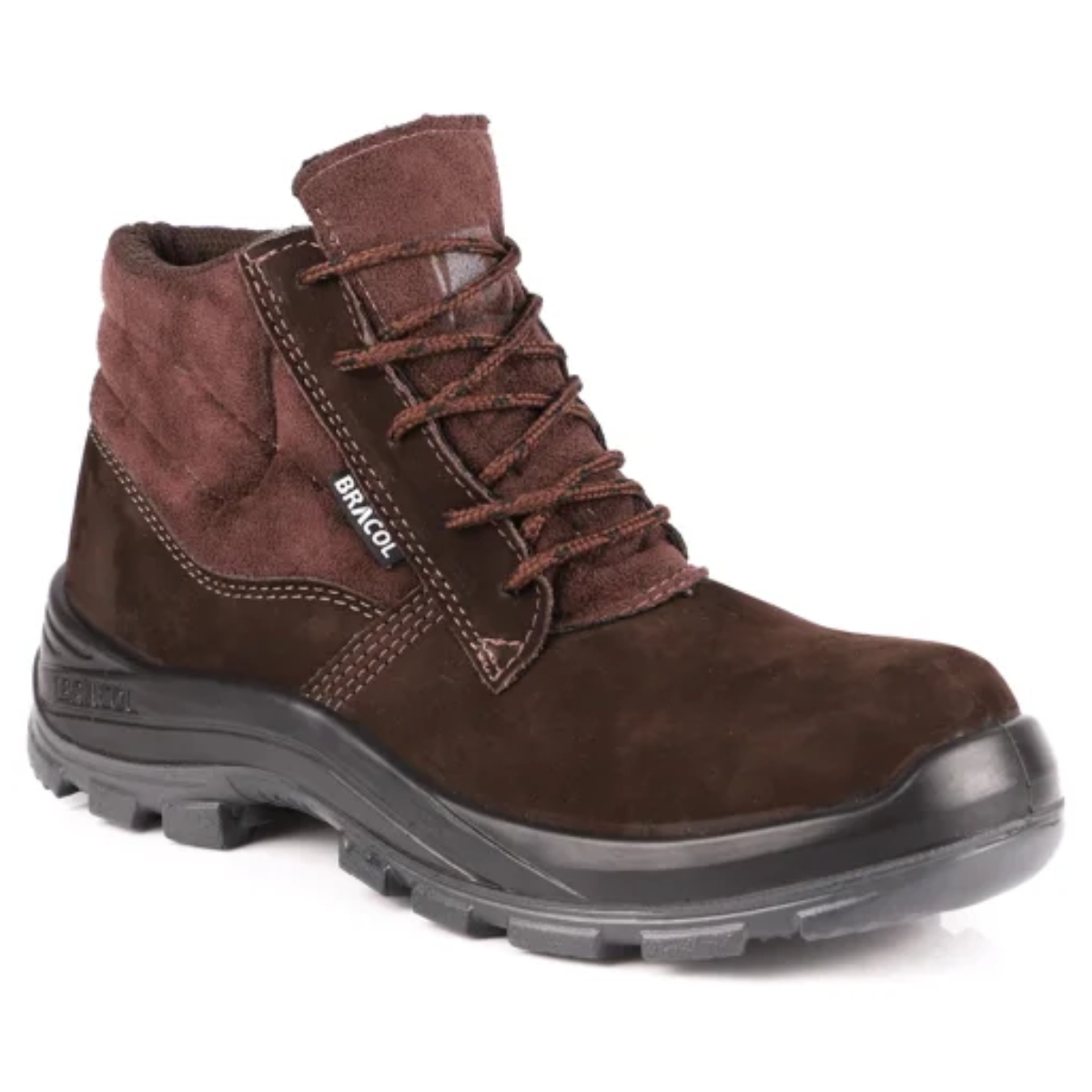 Botina Bracol em Nobuck 4018BAFN Marrom com Bico de Composite - Epis Online