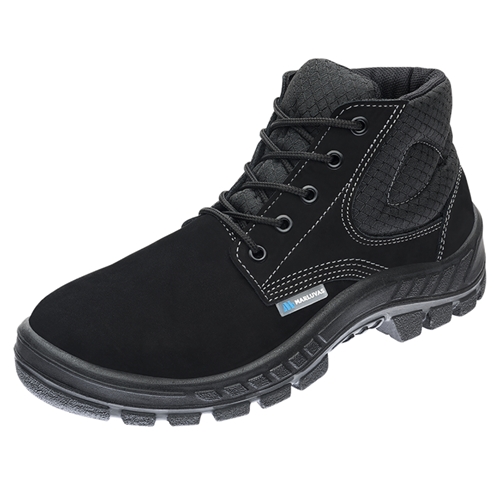 Botina New Prime Marluvas de Amarrar Nobuck Marrom Preta 50B26CBBP ...