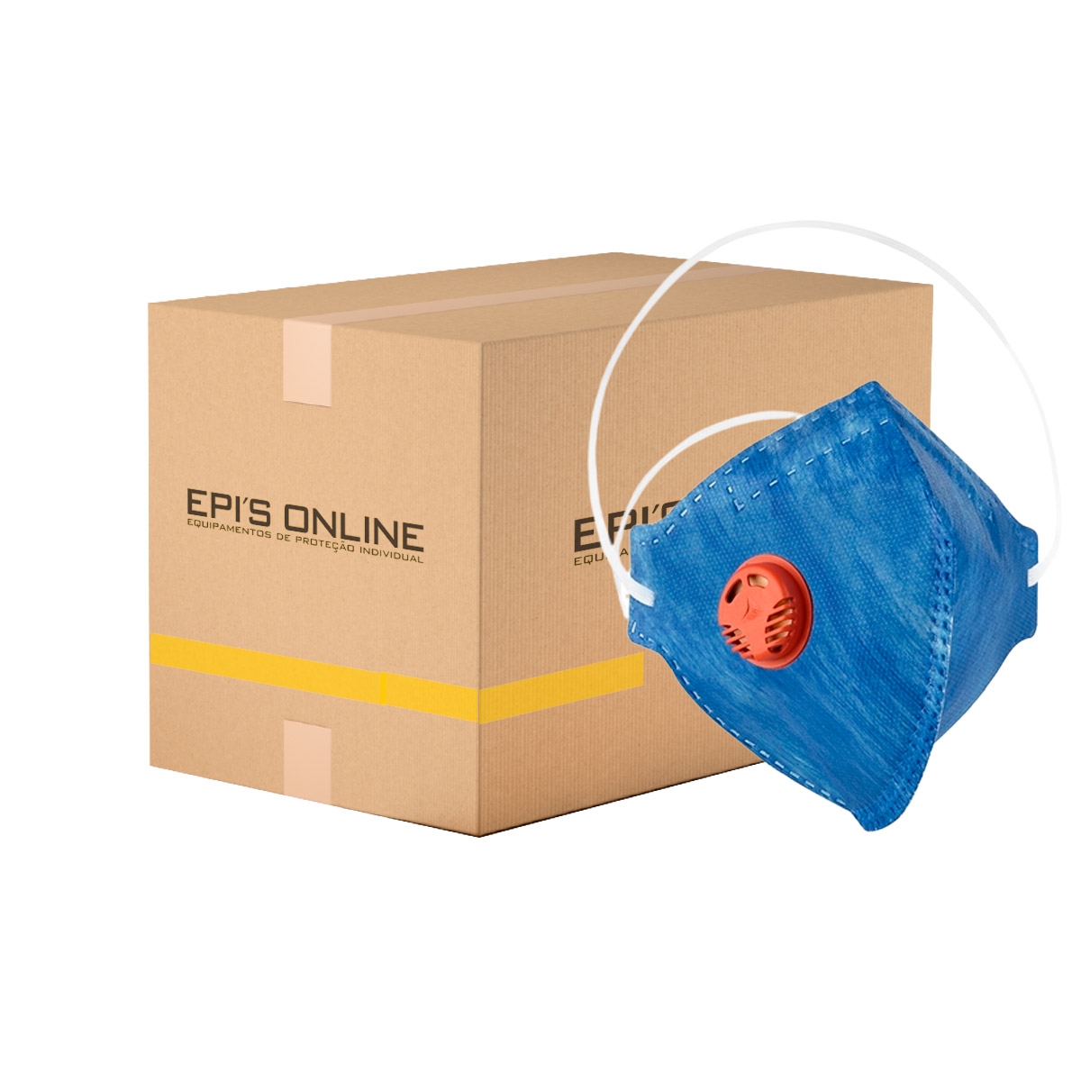 Máscara PFF1 Pro Agro com Válvula - Com 100 Unidades - Epis Online