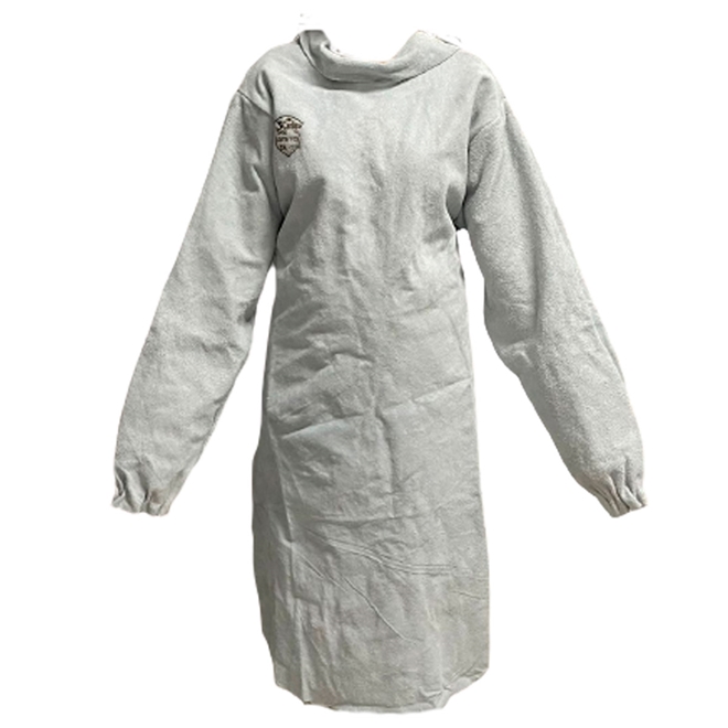 Avental Barbeiro em Raspa com Gola Padre e Elastico no punho 3Carlos ...