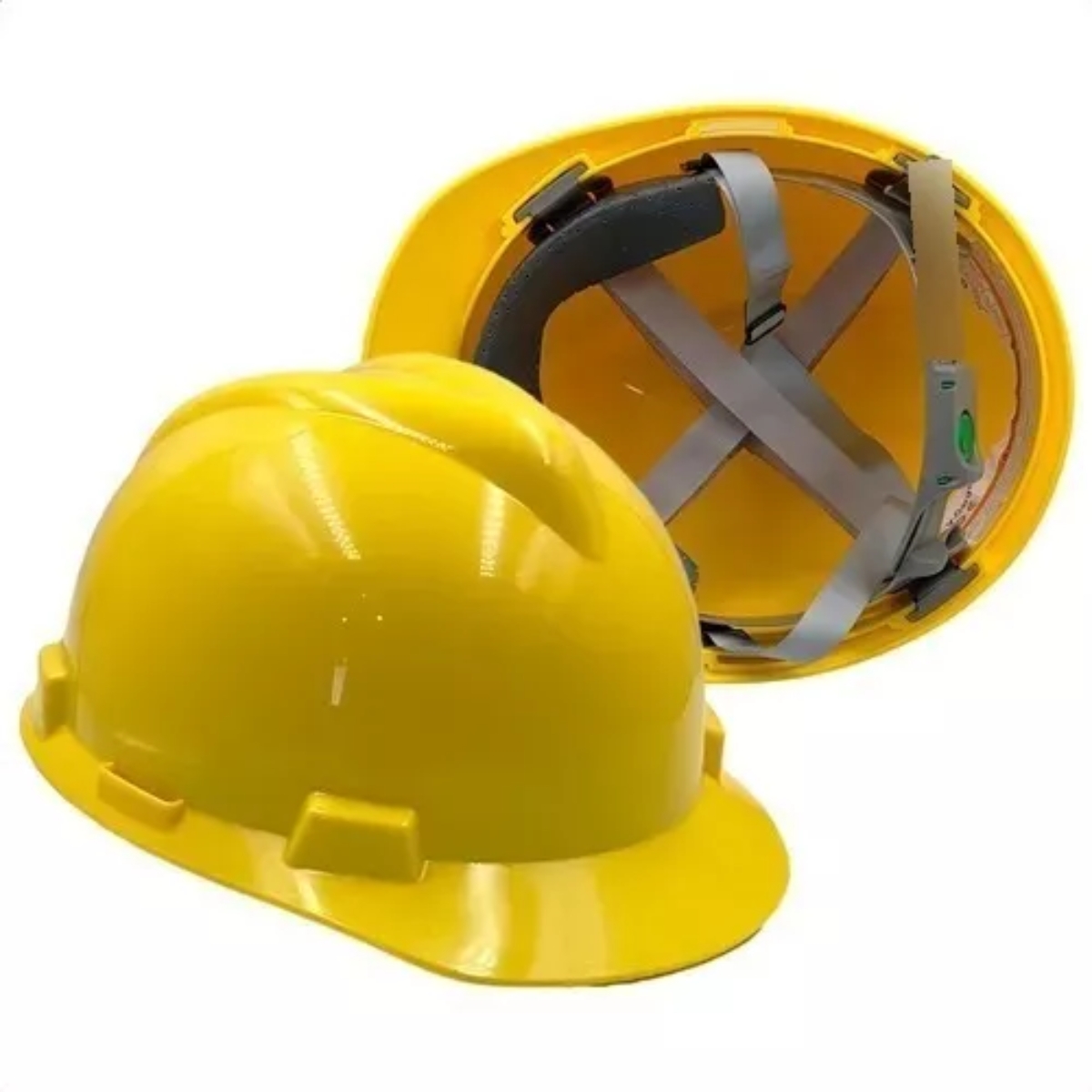 Capacete MSA V-gard com Jugular - Amarelo - Epis Online