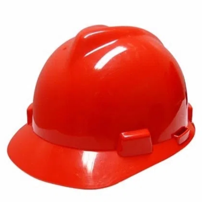 Capacete Vermelho MSA sem Jugular - Epis Online